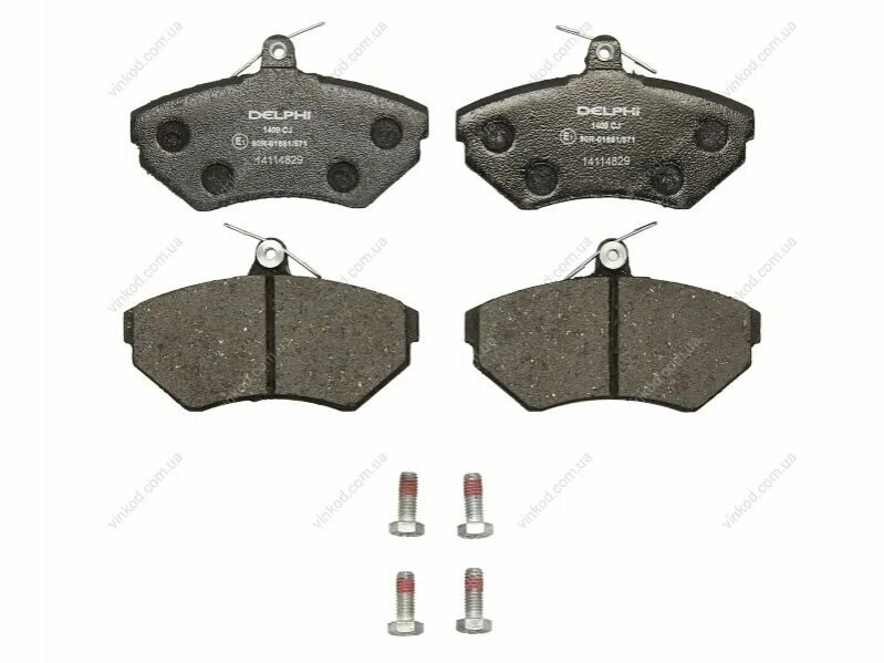 Колодки тормозные Delphi LP1409 SEAT IBIZA/VW GOLF III/POLO