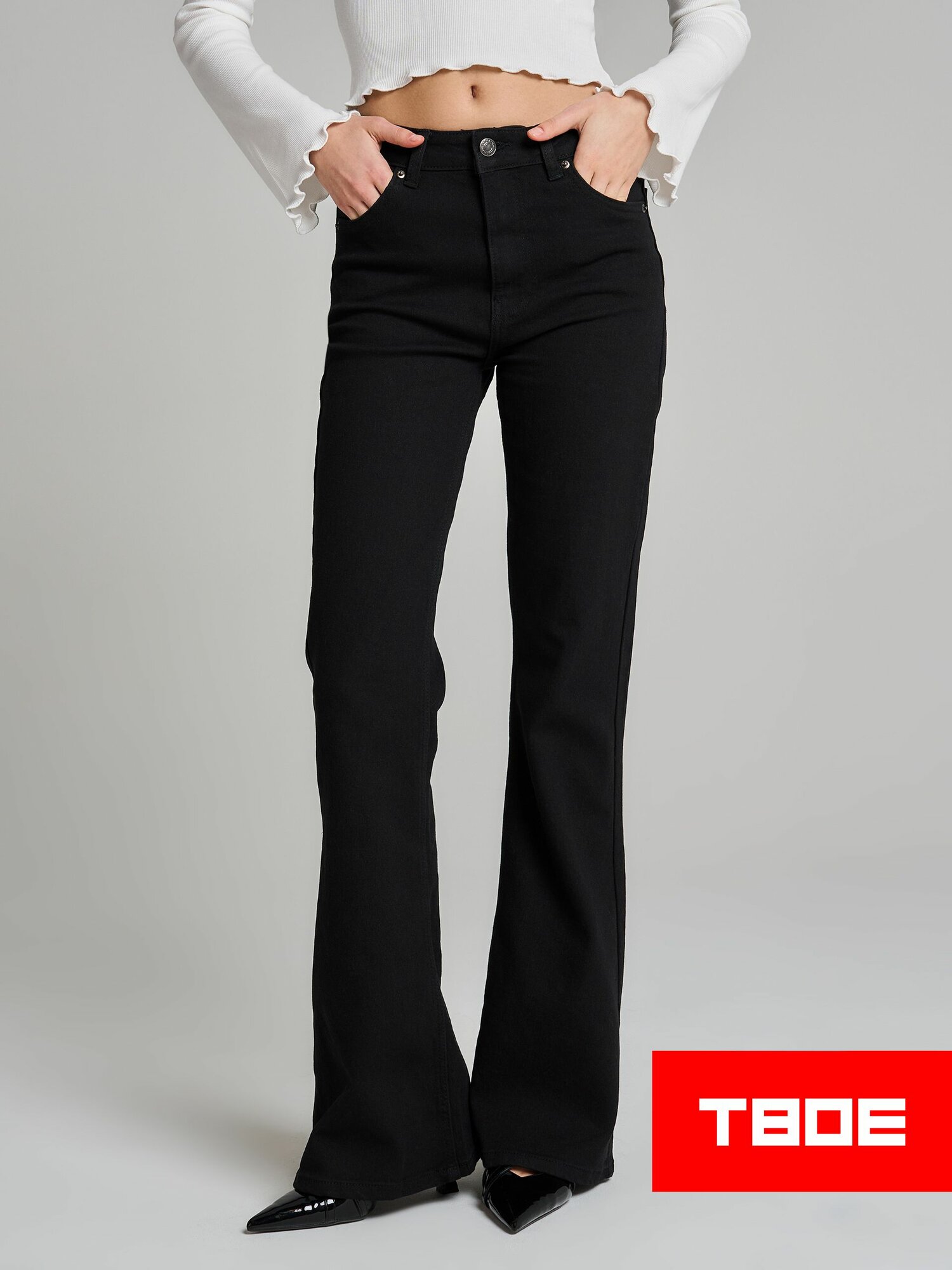 Джинсы клеш 