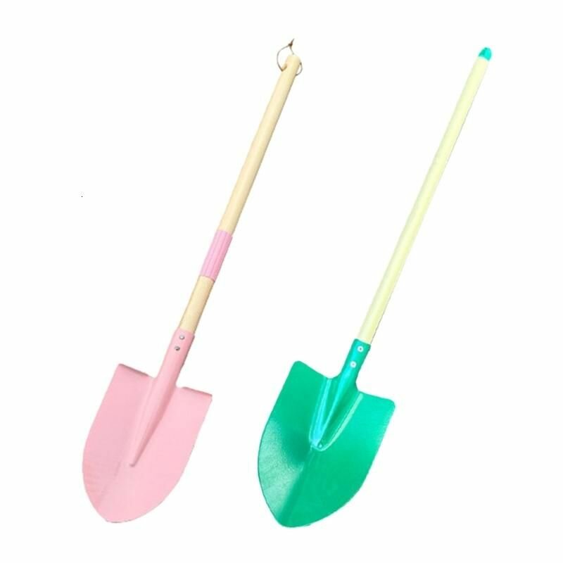 Детские деревянные грабли и лопата (2 шт.), - C