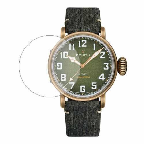 Скрин Мобайл защитный экран для часов Zenith Pilot 29.2430.679-63. I001 из гидрогелевая плёнка прозрачная