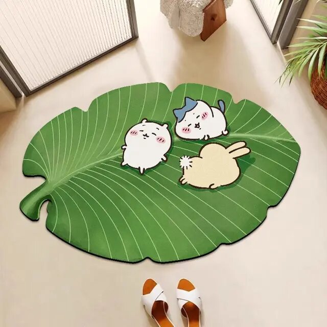 Miniso Chiikawa Nanka Chiisakute Kawaii Yatsu аниме милый абсорбирующий коврик для ванной быстросохнущий нескользящий коврик, Размер: 80X120см