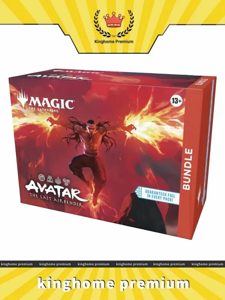 Magic: The Gathering Avatar: The Last Airbender Bundle Includes 9 Play Boosters, 30 Lands, 1 Foil Alt-Art Promo Card + Exclusive Accessories Collectible Trading Card Game (Английский)