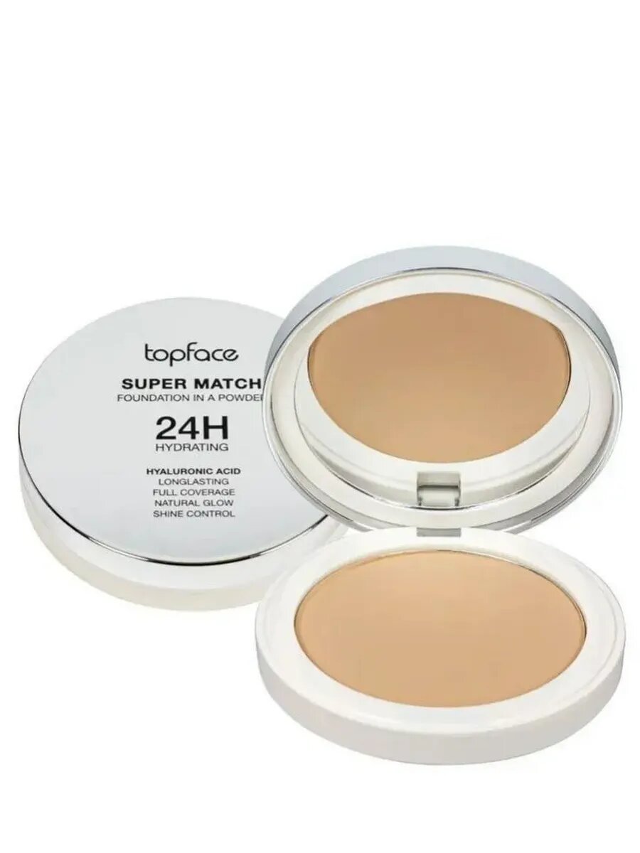 Пудра Topface Super Match Foundation In a Powder 24H, с эффектом тонального средства, 008