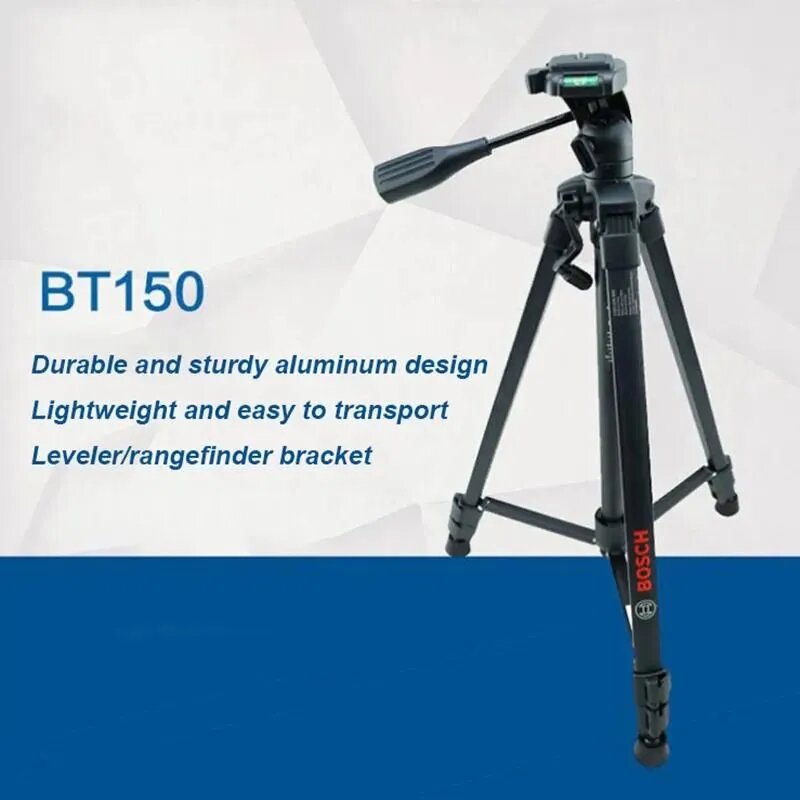 Штатив для лазерного уровня BOSCH BT150 для лазерного уровня с шарниром 5/8 дюйма-XZ — фото 1