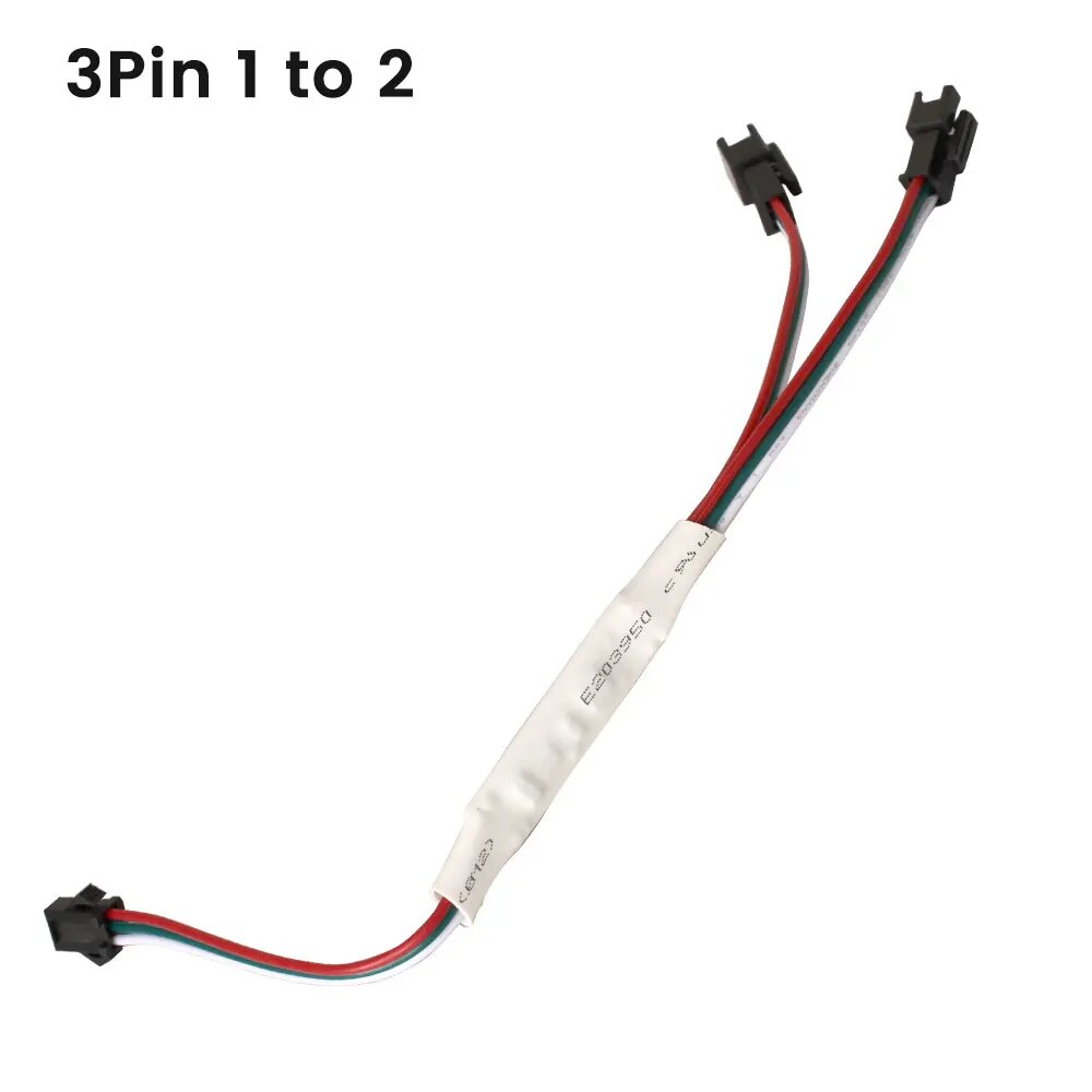 3Pin 1 to 2 RGB разветвитель для светодиодной ленты