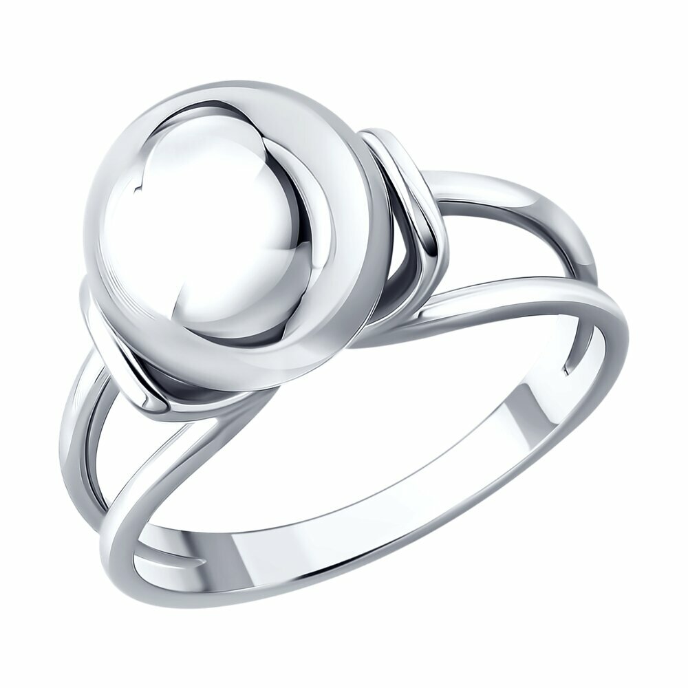 Кольцо помолвочное, серебро, 925 проба