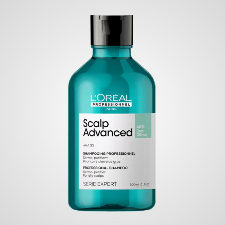 Скальп Анти-Ойл Шампунь для жирной кожи головы 300 мл L’OREAL SCALP ADVANCED Shampoo Шампунь 300 мл