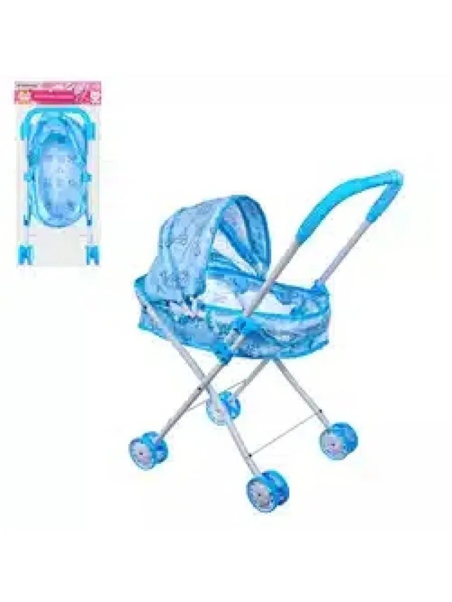 Коляска люлька складная, ABS, сталь, полиэстер, 28х54х48см