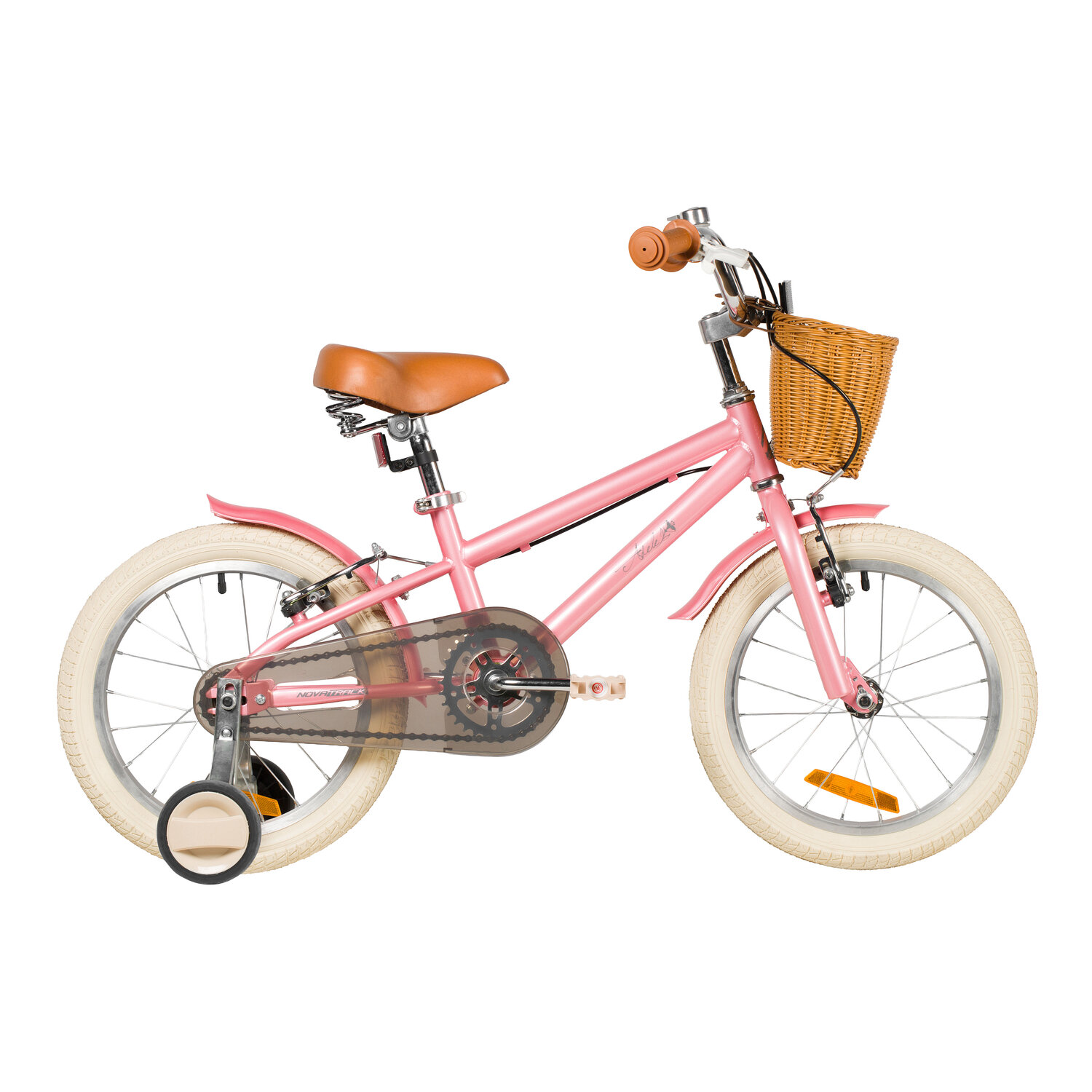 Детский велосипед Novatrack Adele 16 (2026), цвет Розовый, на рост 98-110 см