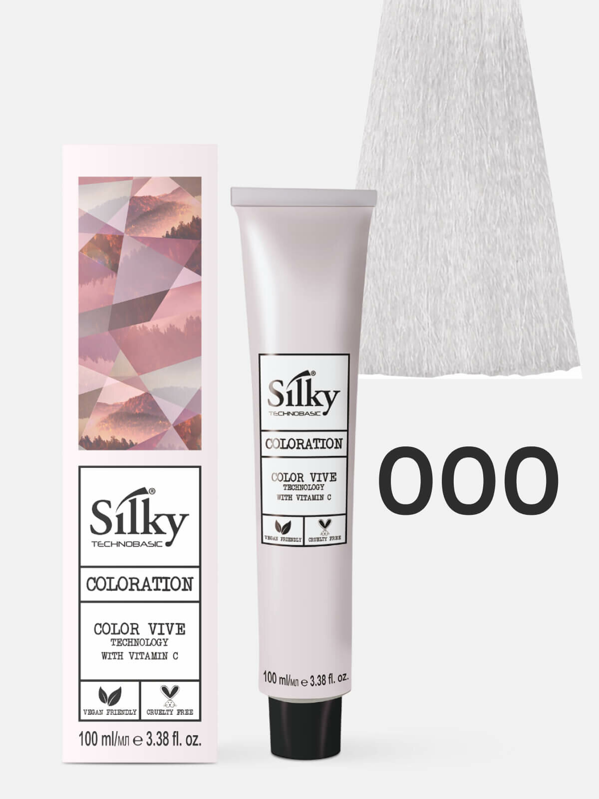 Крем - краска для осветления волос профессиональная Silky Color Vive/Ultralift 000 Суперосветлитель, 100 мл