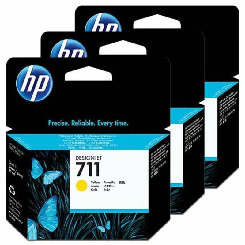 Картридж CZ136A HP 711 струйный желтый упаковка 3 шт (3*29 мл)