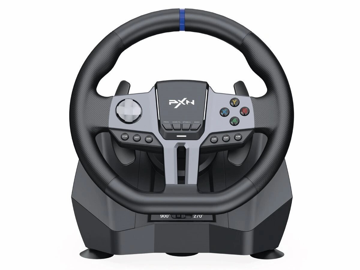 Игровой руль PXN V9 Gen2 с МКПП и вибрацией, черный, для ПК/PS/Xbox
