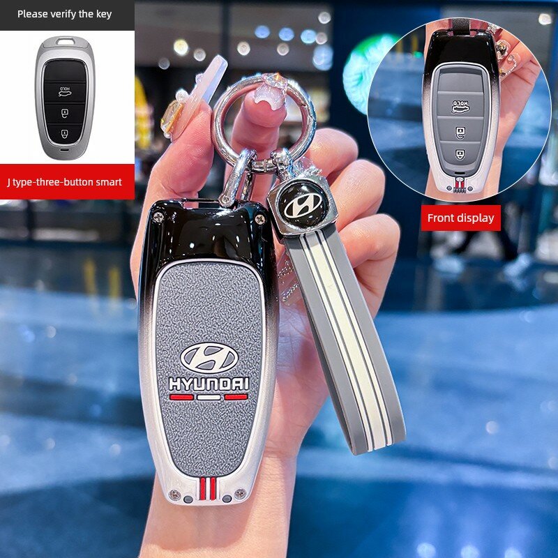 Ключевой браслет 3-кнопочный J-стиль для автомобилей Hyundai Elantra, Sonata, Kona с запястным ремешком