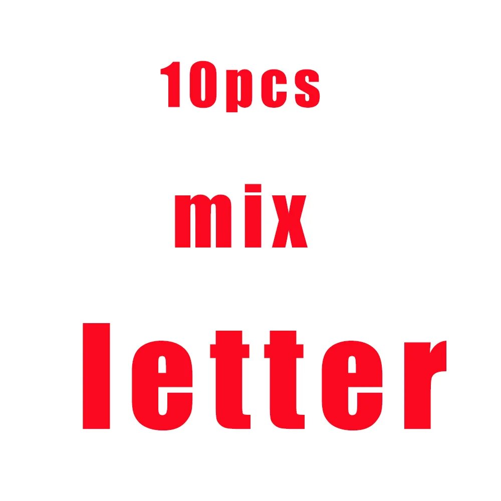 Kovict силиконовые бусины с буквами 10 мм 12 мм 12mm, 10pcs mix letter