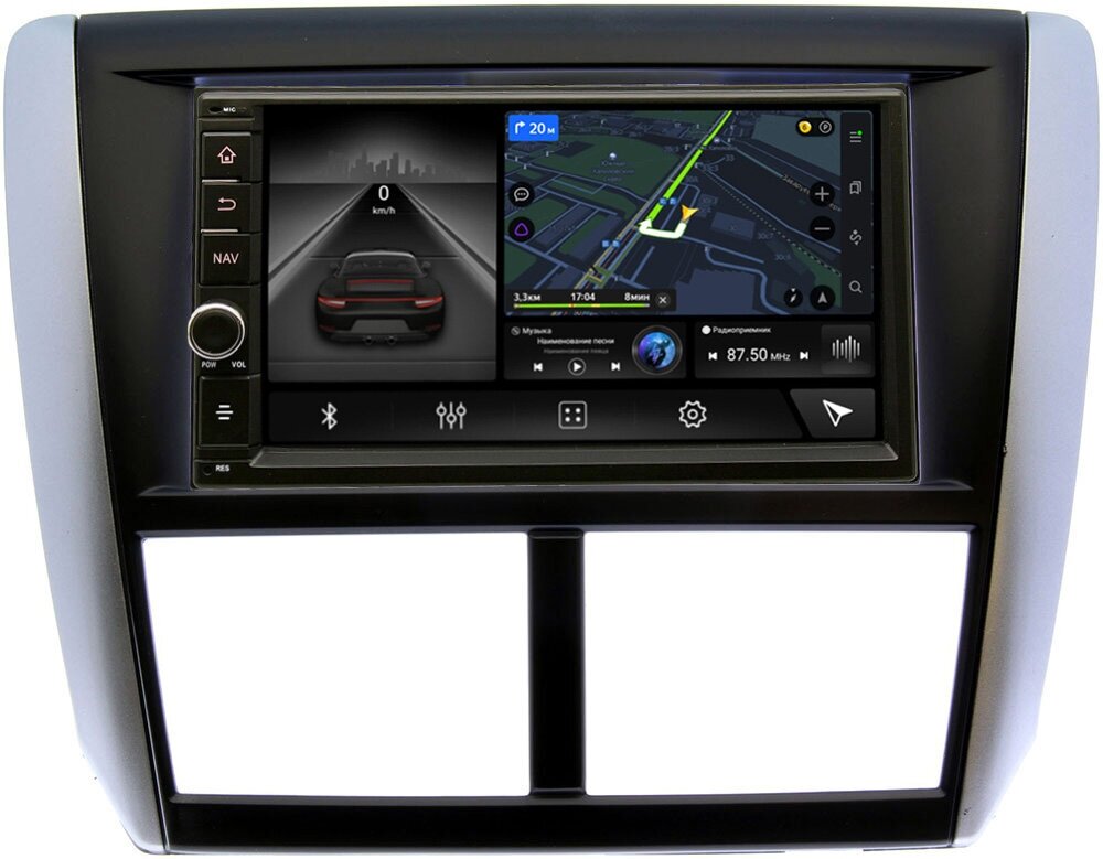 Штатная магнитола Subaru Forester 3, Impreza 3 2007-2013 Canbox GTR056-RP-SBFR-23 Android 10 (4/64, DSP, IPS, Carplay) С крутилкой