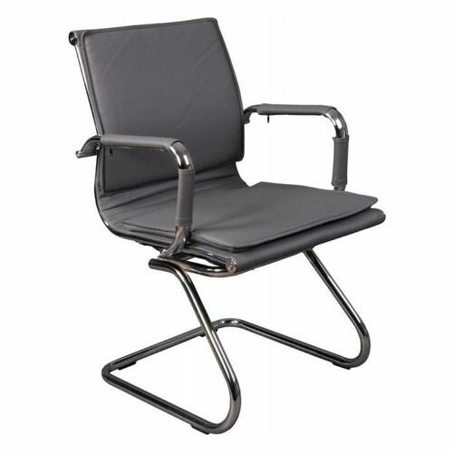 Кресло Бюрократ CH-993-Low-V, на полозьях, эко. кожа, серый [ch-993-low-v/grey]