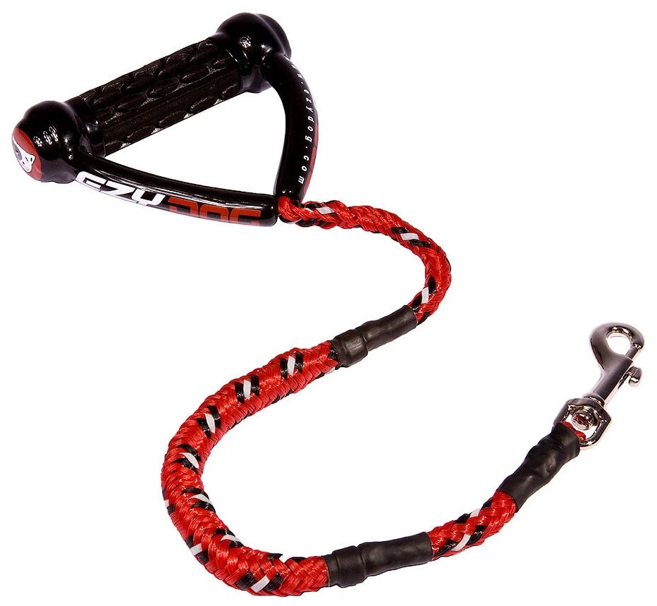 Поводок-антирывок для собак | EZYDOG | Cujo | 64см | Красный