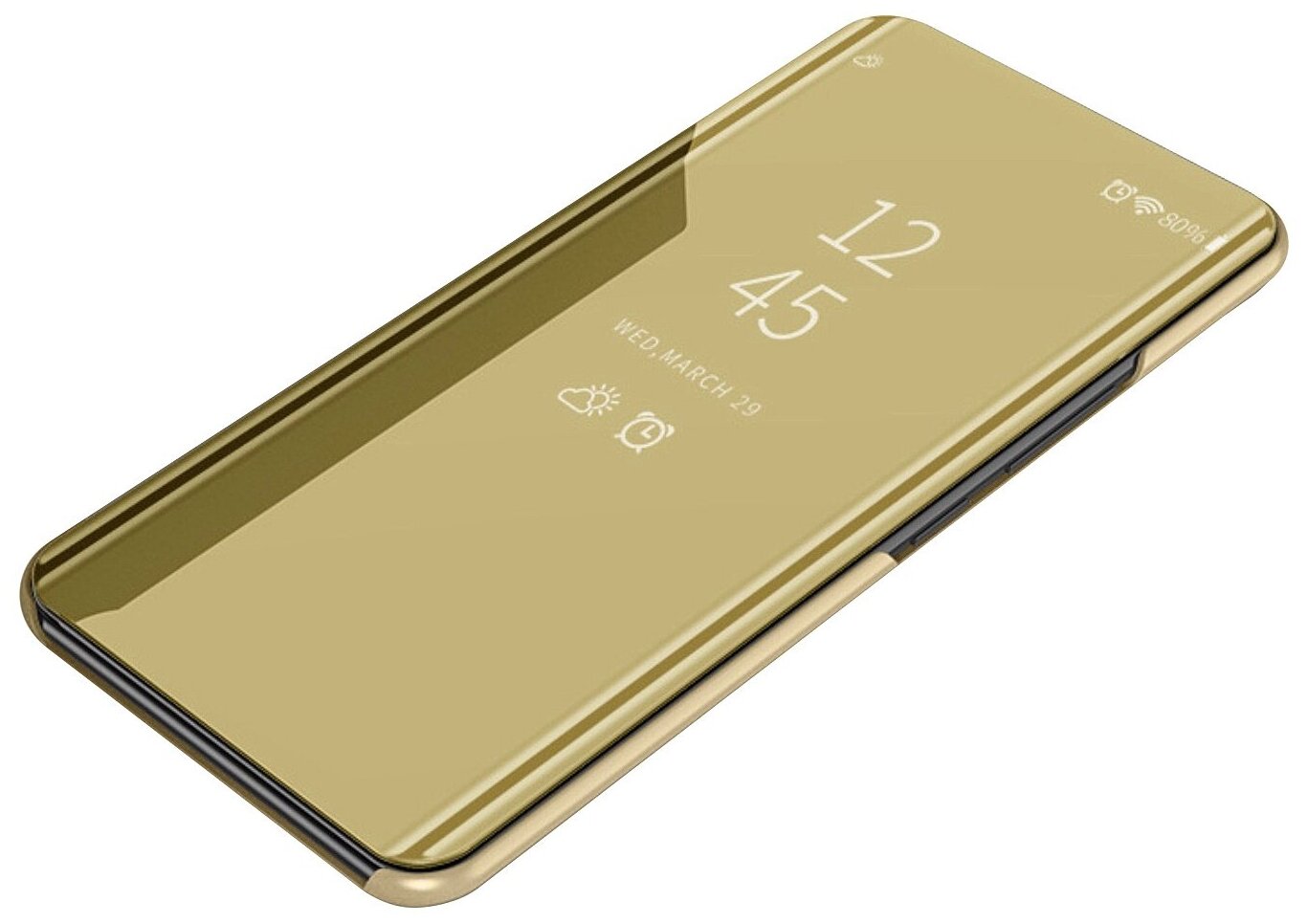 Чехол-книжка MyPads для Samsung Galaxy S11 / Samsung Galaxy S20 с дизайном Clear View Cover с полупрозрачной пластиковой крышкой с зеркальной пов.