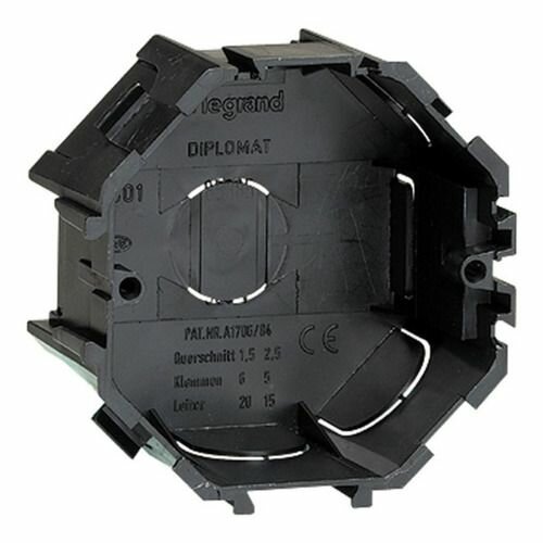 Коробка Legrand Etika (031301) монтажная R38x40мм черный
