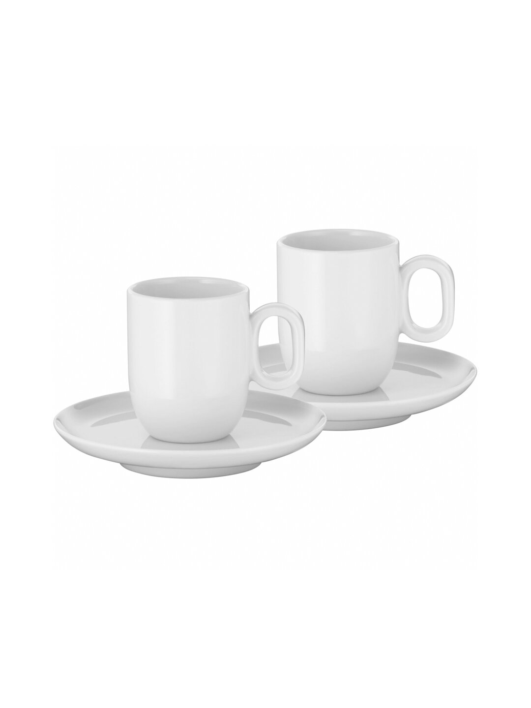 Набор для эспрессо WMF Barista Espresso, 2 чашки, 2 блюдца, из фарфора, можно мыть в посудомоечной машине, Германия