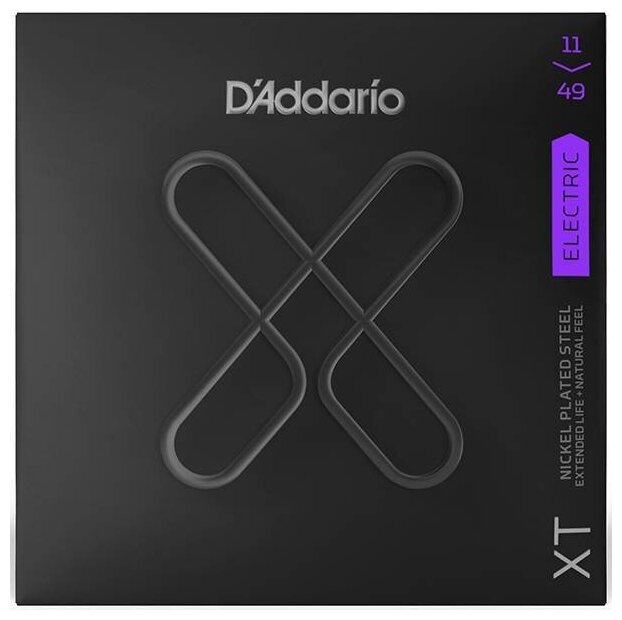 XTE1149 XT Комплект струн для электрогитары, никелированные, 11-49, с покрытием, DAddario
