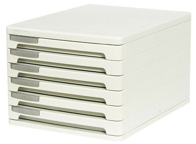 Шкафчик для документов Erich Krause, 6 лотков, серый