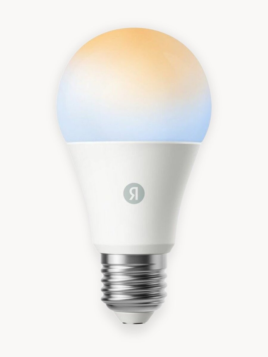 Умная лампочка Яндекс, Е27, белая, с Алисой, wi-fi