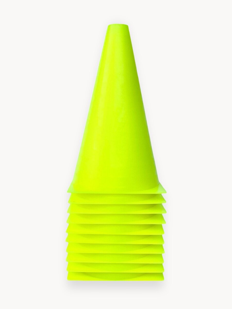 Конус тренировочный, разметочный, фишка (20 см)-комплект 10 шт