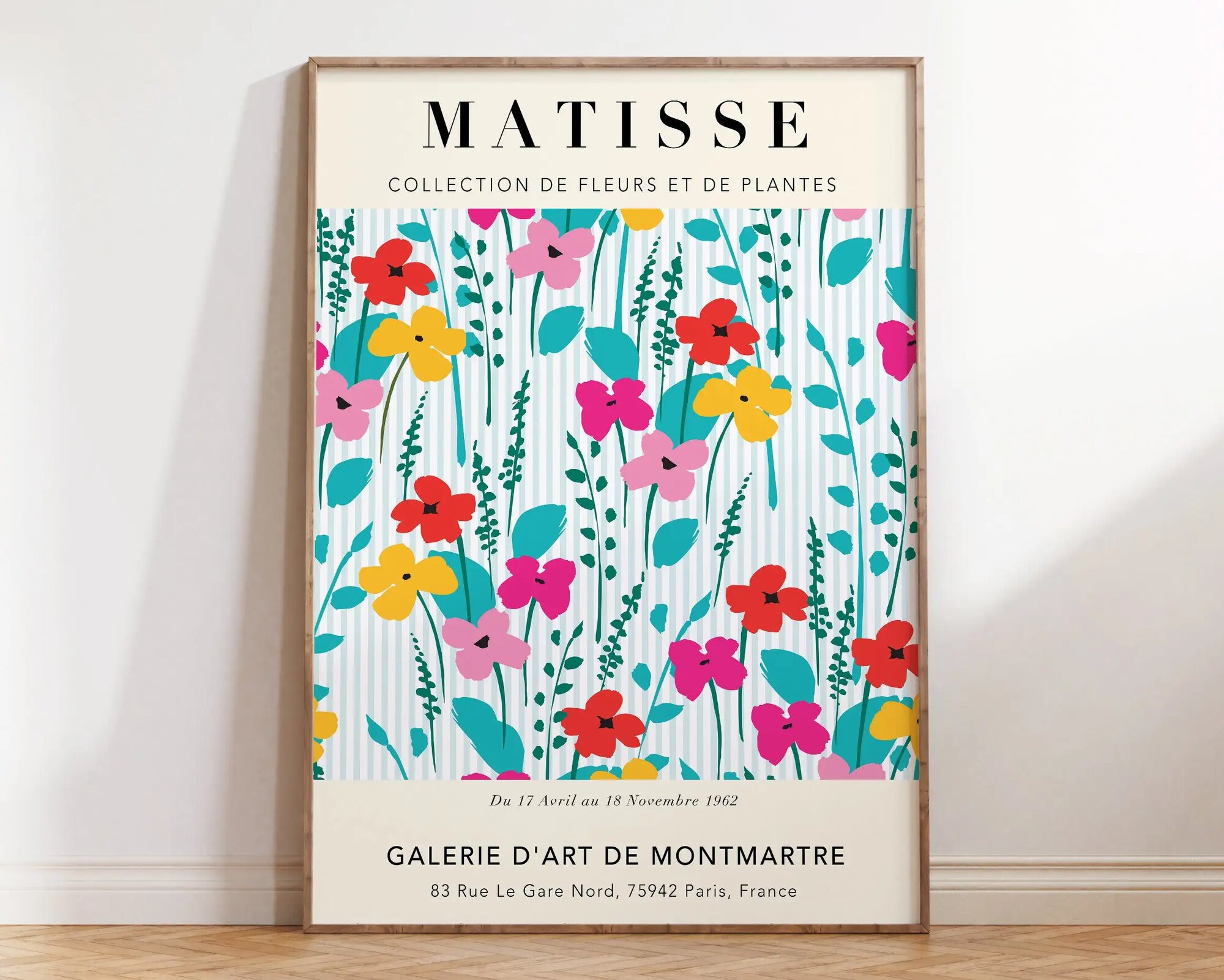 Печать на холсте Abstract Flowers Matisse 16, 40x60cm No Frmaed