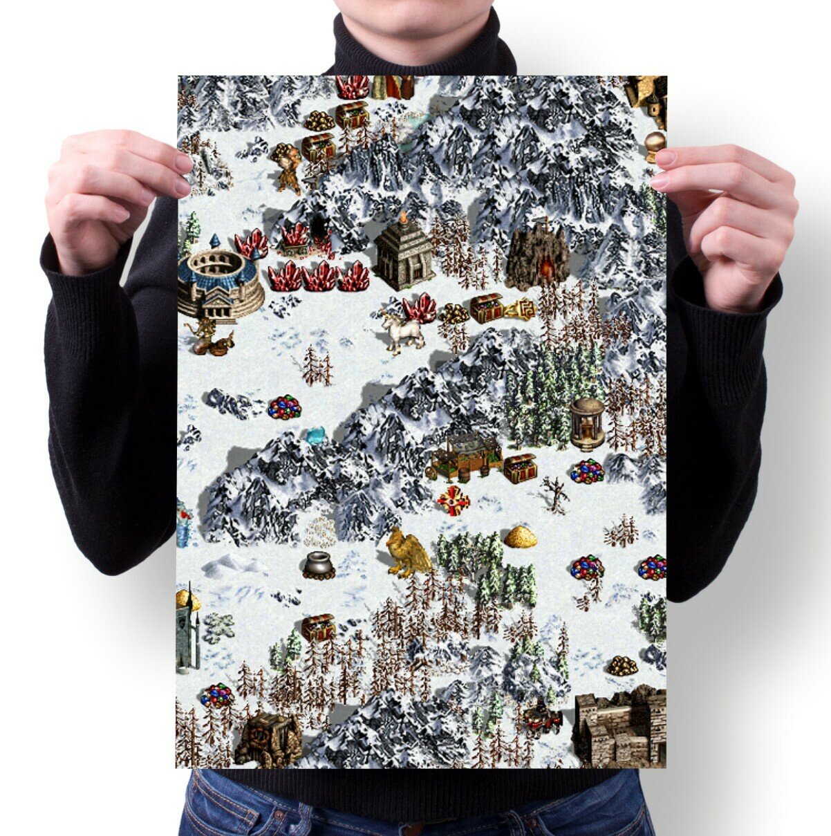 Плакат А3 принт Герои меча и магии-9