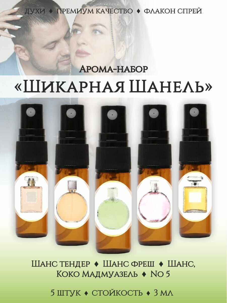 Набор масляных духов Шикарная Шанель