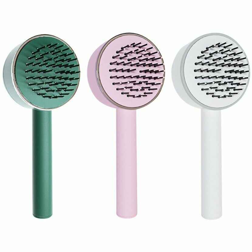 Массажная расческа для волос самоочищающаяся