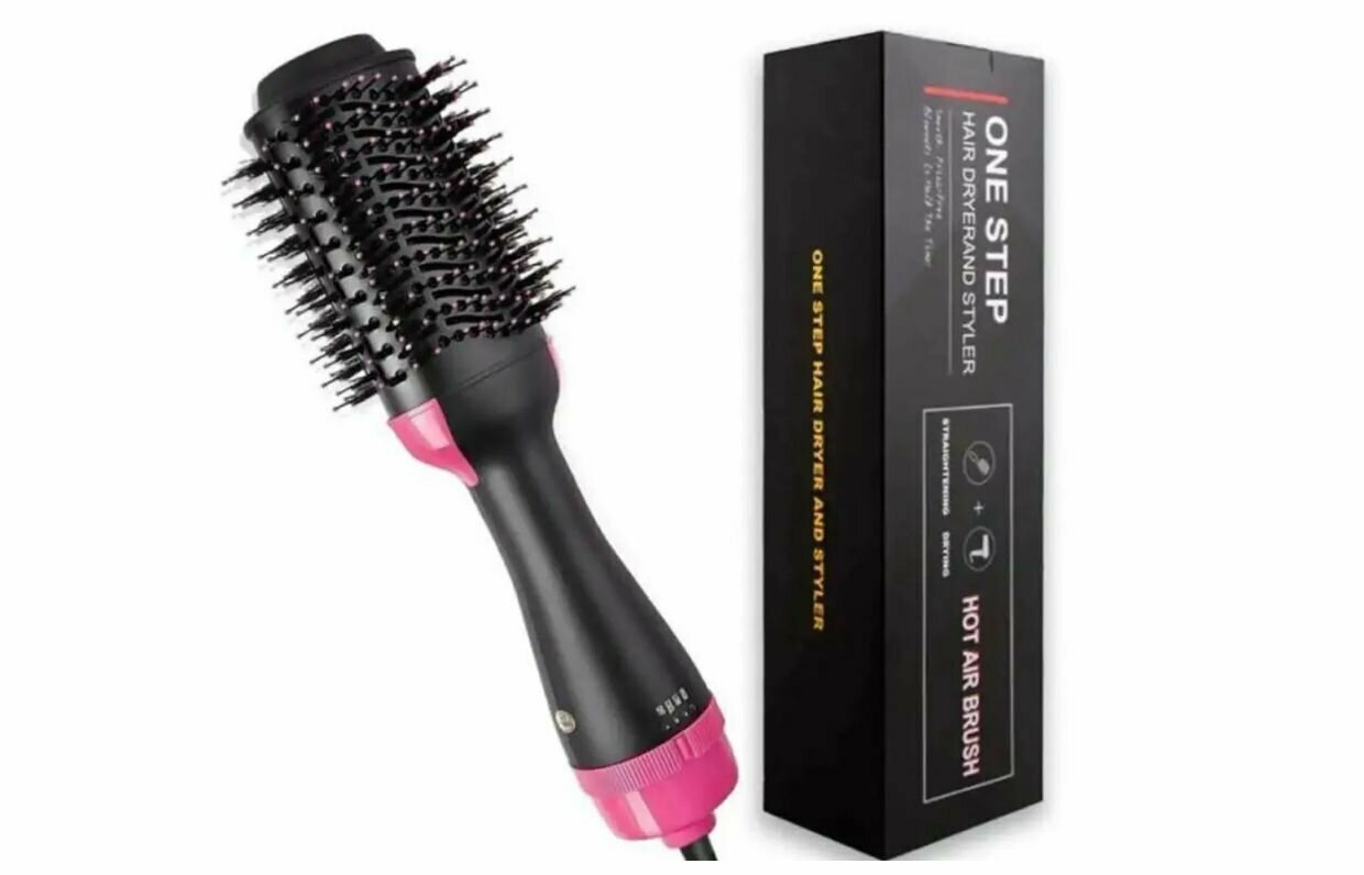 Фен-щетка для волос ONE STEP , Фен-щетка 3в1, MIX, 3 режима скорости