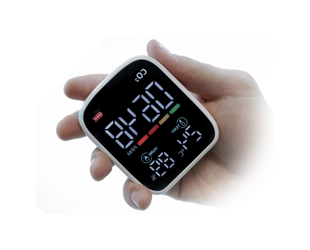 Автономный многофункциональный датчик 3 в 1 - Straz-Gaz M7 (917) (E1809EU) углекислый газ (CO2), влажность, температура. Аккумулятор 1200 мАч