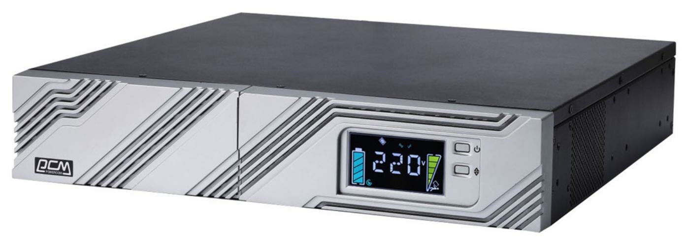 Блок бесперебойного питания Powercom Smart King RT SRT-1500A LCD Black