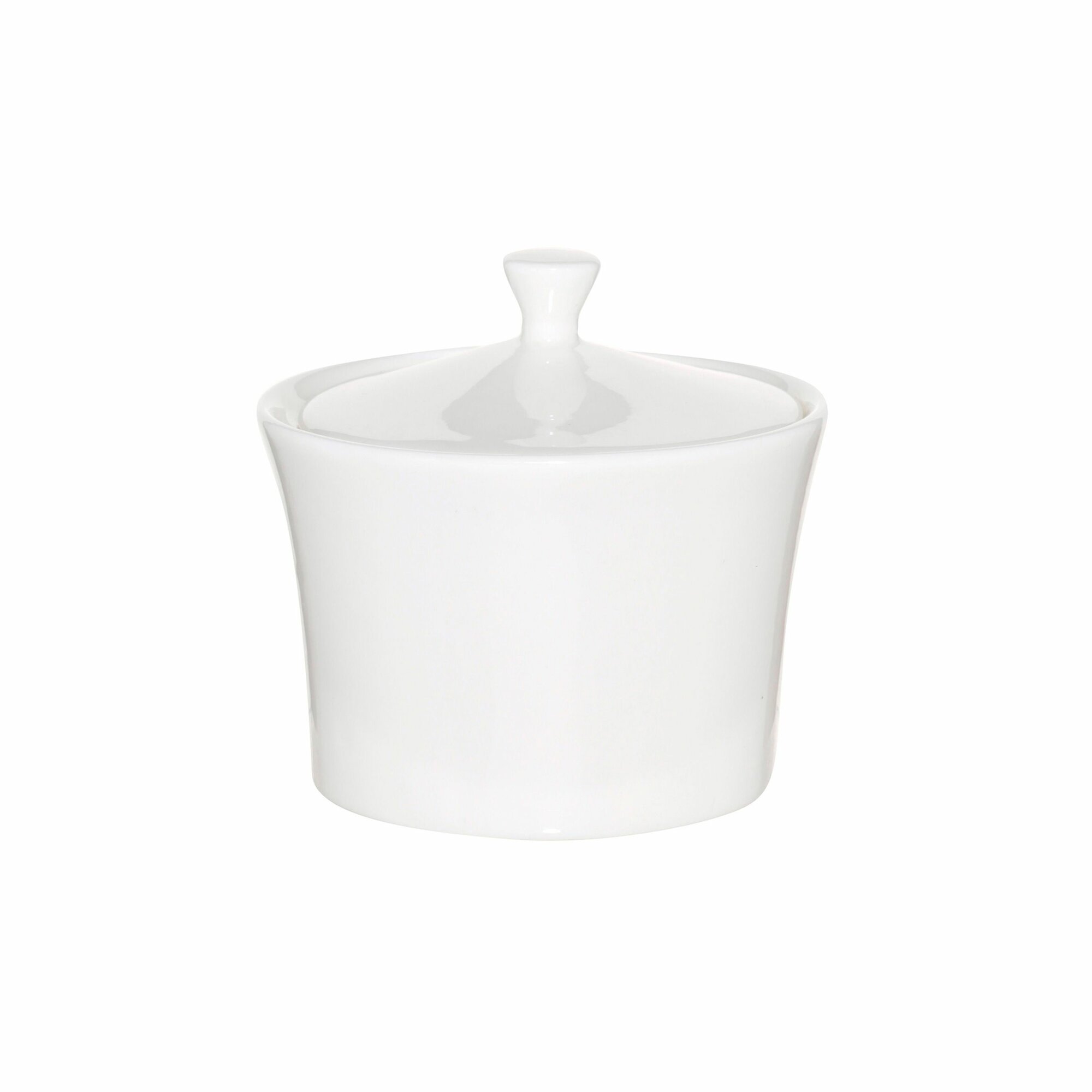 Сахарница, 10 см, фарфор Fine Bone China, белая, Bellissimo, Kuchenland