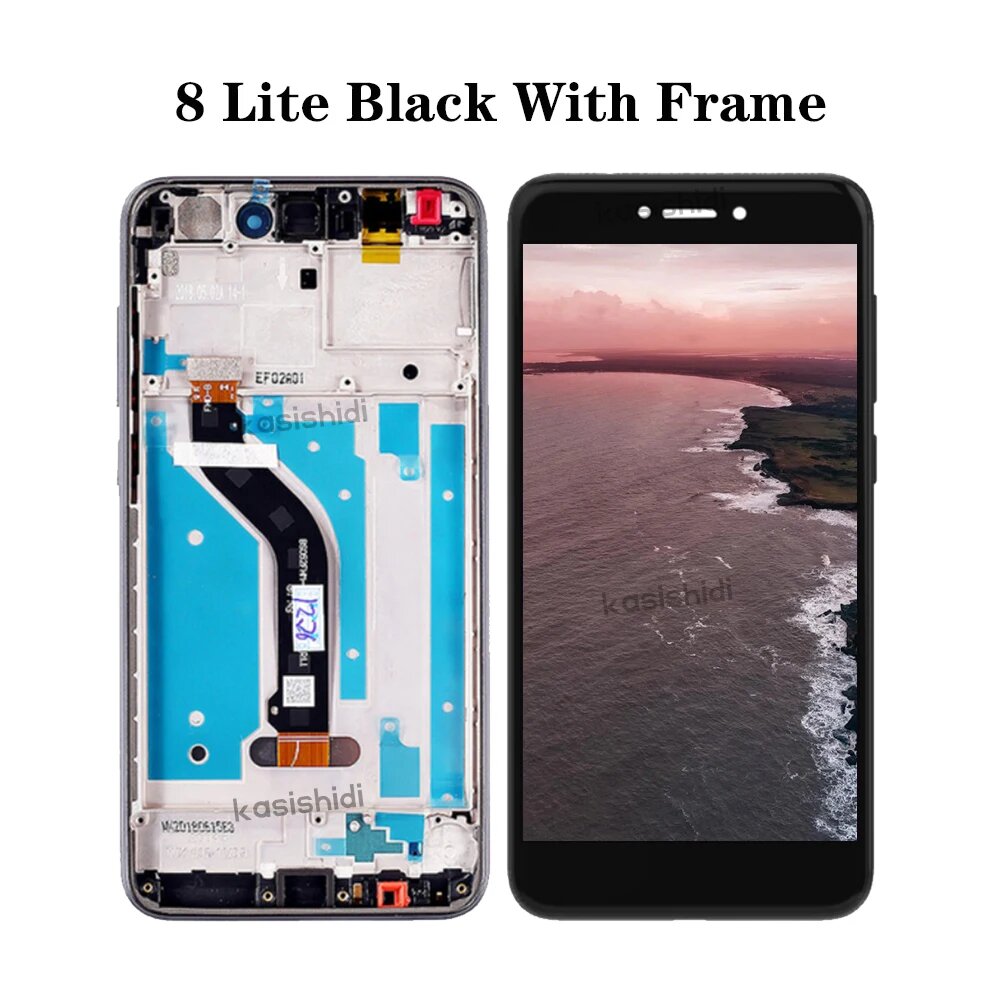 ЖК-дисплей для Honor 8 Lite PRA-TL10 LA1/LX2/LX3/PRA для P8 lite 2017/P9 Lite 2017, Black With Frame