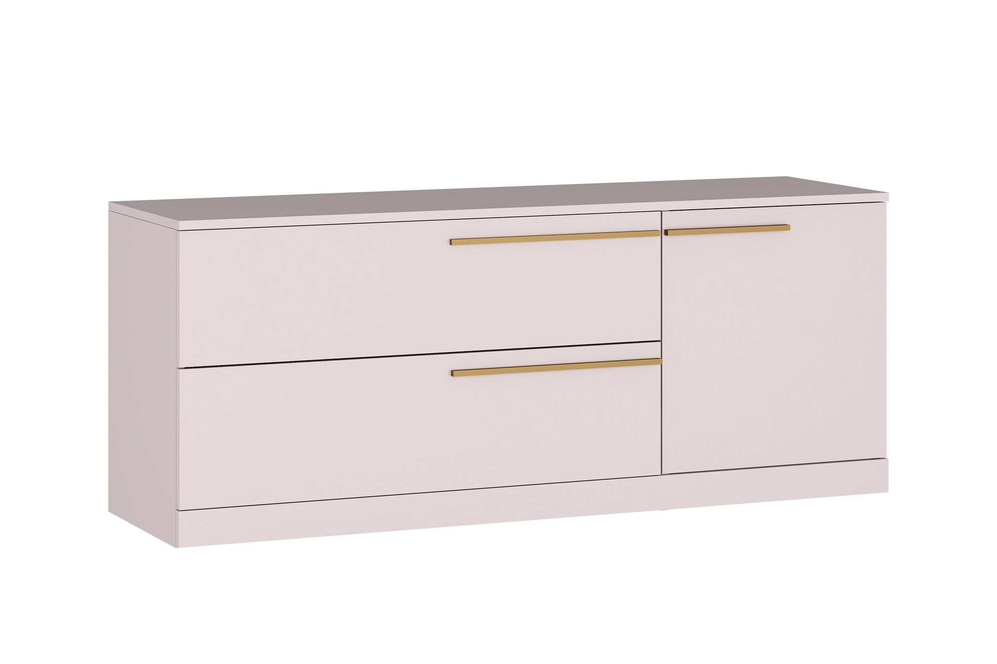 Прихожая Ивару Николь-3 ТВ Тумба, Кашемир, Сатиновое золото