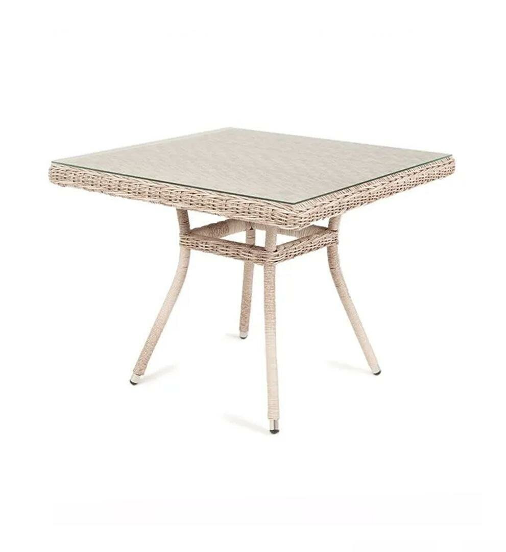 Стол 4SIS "Айриш" стол плетеный из искусственного ротанга, цвет бежевый арт. YH-T4428G beige