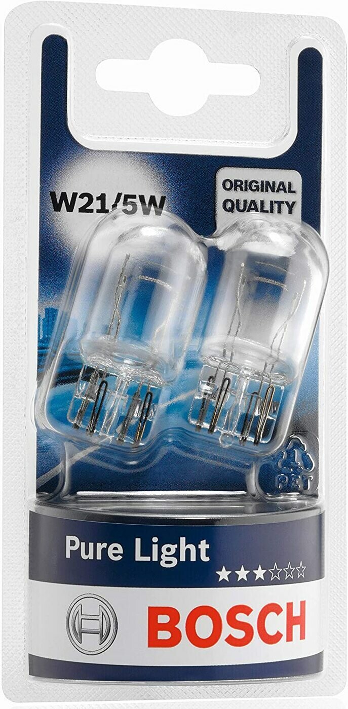 Лампа автомобильная BOSCH W21/5W (2 шт.) 1987301079