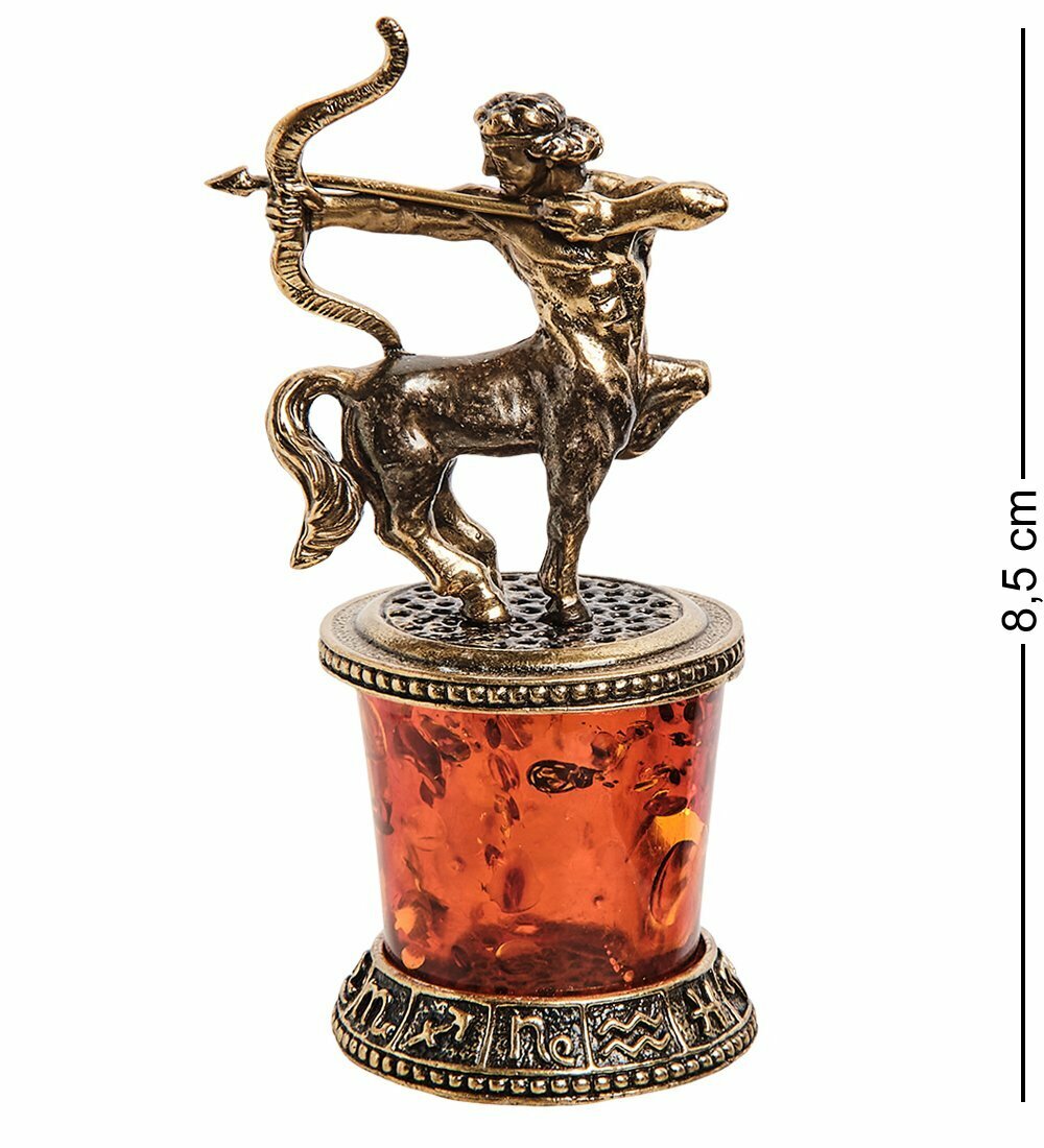 Фигурка 'Знак зодиака-Стрелец' (латунь, янтарь)