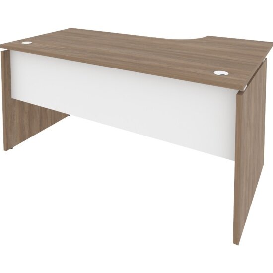 Стол эргономичный Riva CHAIR левый O. SA-1 (L) Дуб аризона/Белый бриллиант 1580*980*750 Onix