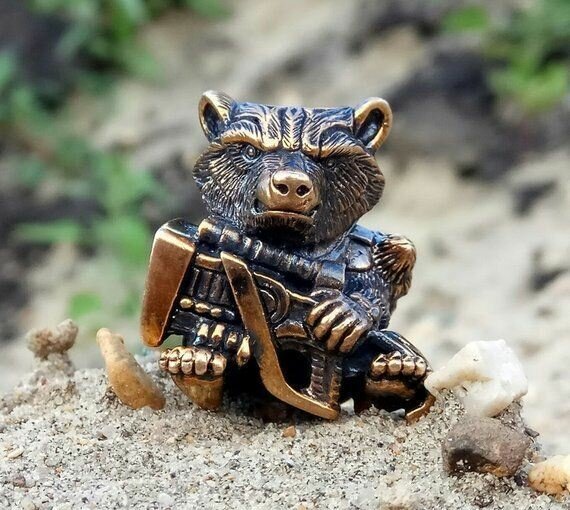 Енот Ракета - Стражи Галактики - Из Фильма - Енот - Крошка Енот - Бусина на Темляк - Темлячная Бусина - Брелок - Миниатюра - Фигурка - для Ключей