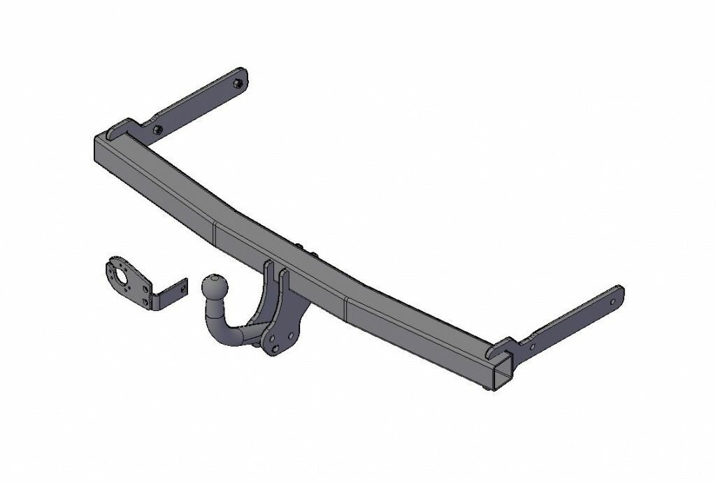 Фаркоп Skoda Octavia III лифтбек/универсал 2013-2020, исключая RS, исключая 4WD, Skoda Octavia IV 2020-, Volkswagen Passat B8 Alltrack 2015-, условно-съемный,(без электрики) Трейлер.9712