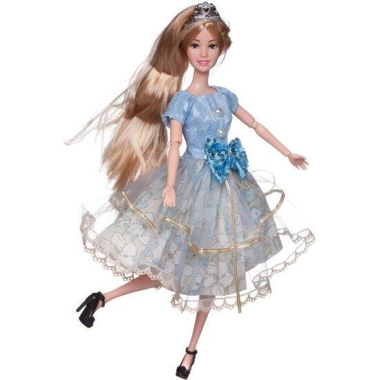 Кукла Abtoys PT-01611 Бал принцессы с диадемой, котенком, светлые волосы 30см