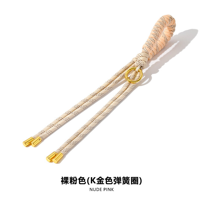 Мини-сумка The Emperor Longxiang SP-12, ручной работы, хлопок и лен, телесно-розовая