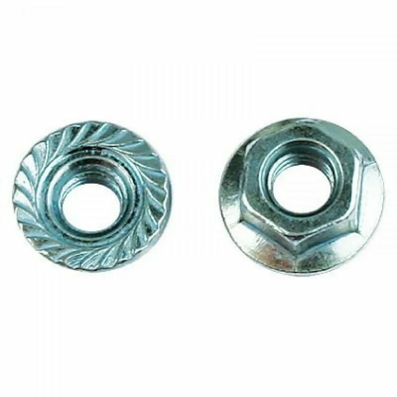 Гайка М6 с насечкой, препятствующей откручиванию (упак. 8шт)