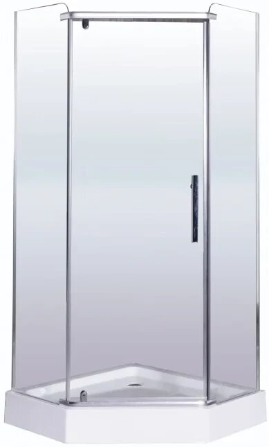Душевой уголок с поддоном Esbano ESR-8170 ESUGR8170 100x100 см, профиль хром, стекло прозрачное