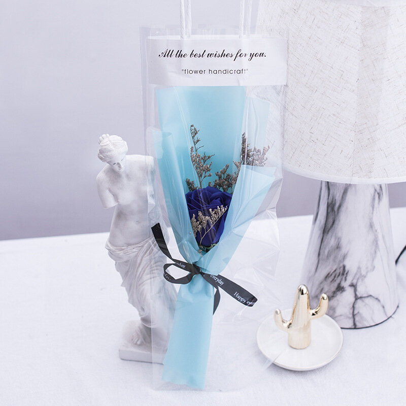 Рождественский подарочный пакет на День Святого Валентина, букет с розовым мылом, напольный подарок, реквизит для фотосессии