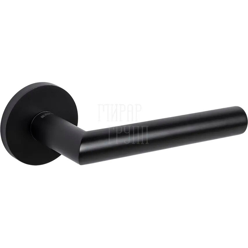 Дверная ручка на круглой розетке Fuaro (Фуаро) "BARREL" K. SLR52 черный